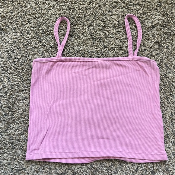 Brandy Melville | Tops | Brandy Melville Pink Ribbed Tank | Poshmark